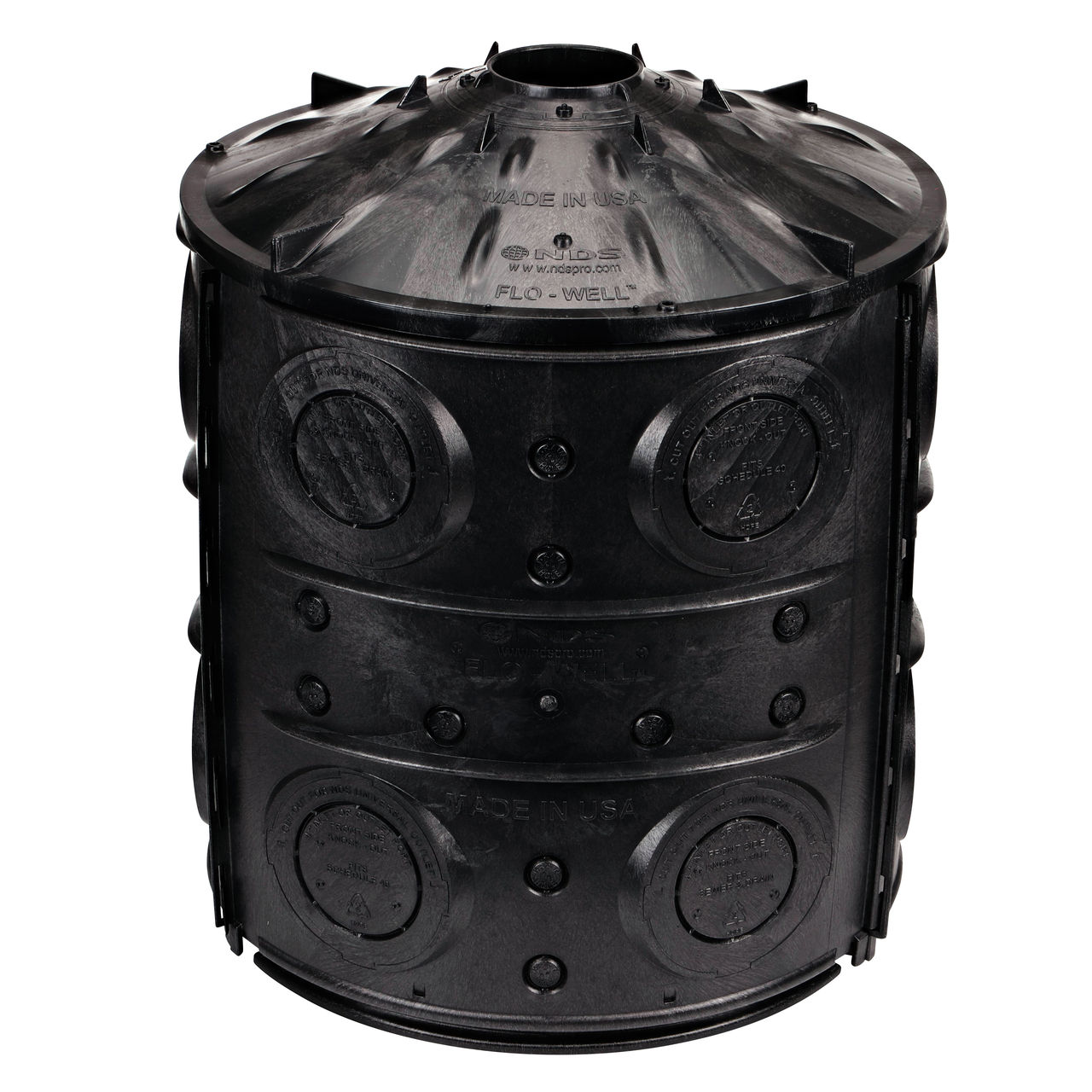 50 Gal. Flo-Well® Stormwater Dry Well System Kit with 3 Side Panels & 1 ...